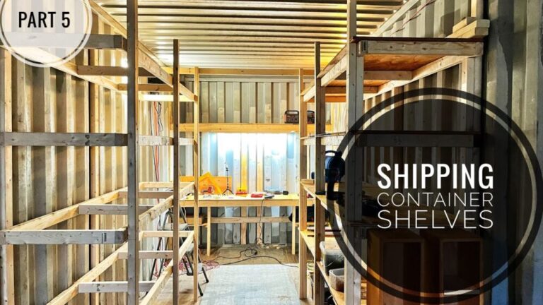 Space-Saving Solutions: Clever Shipping Container Shelving Ideas