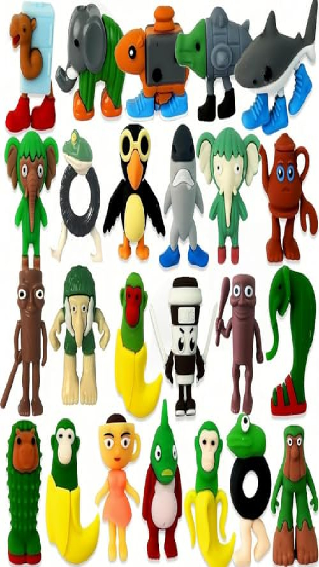 MEOAKJ Italian Brainrot Action Figures, ralalero Tralala playset ...