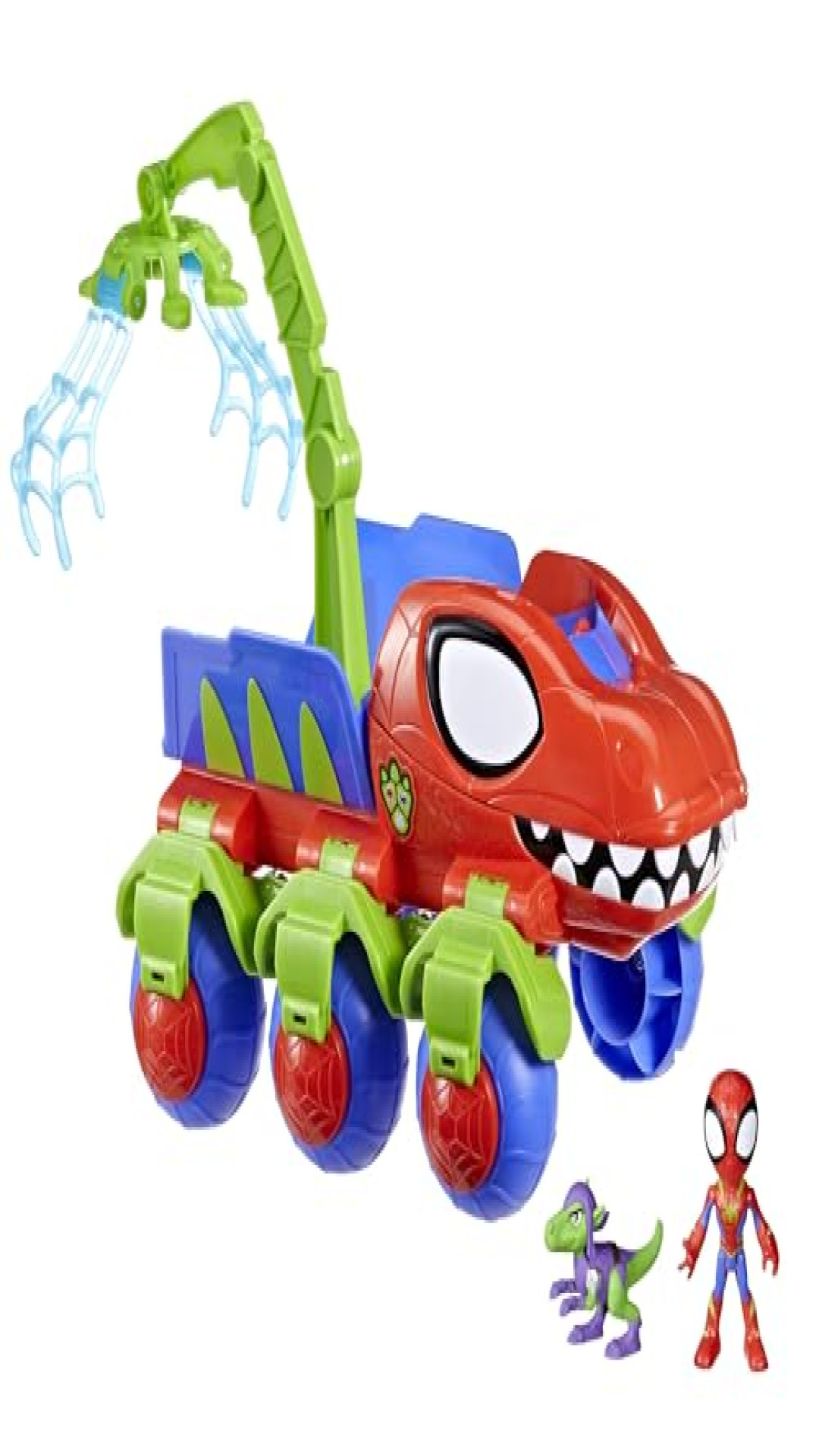Spidey and his Amazing Friends Marvel Dino-Webs Crawler Toy Car Playset ...